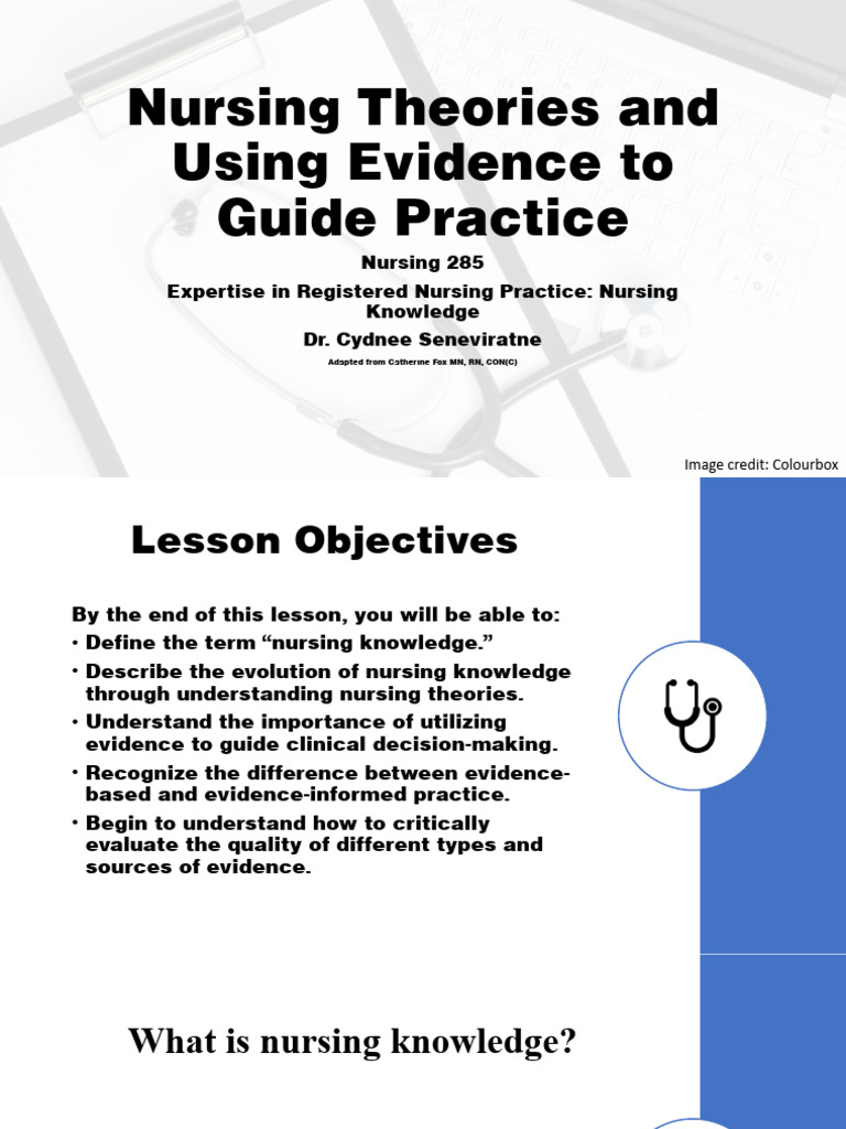 Nursing Theories & EBP SV 2023 | PDF | Theory | Systematic Review