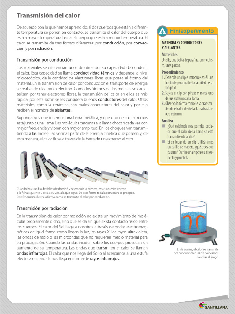 8° Transmisión Del Calor | PDF | Conduccion termica | Convección
