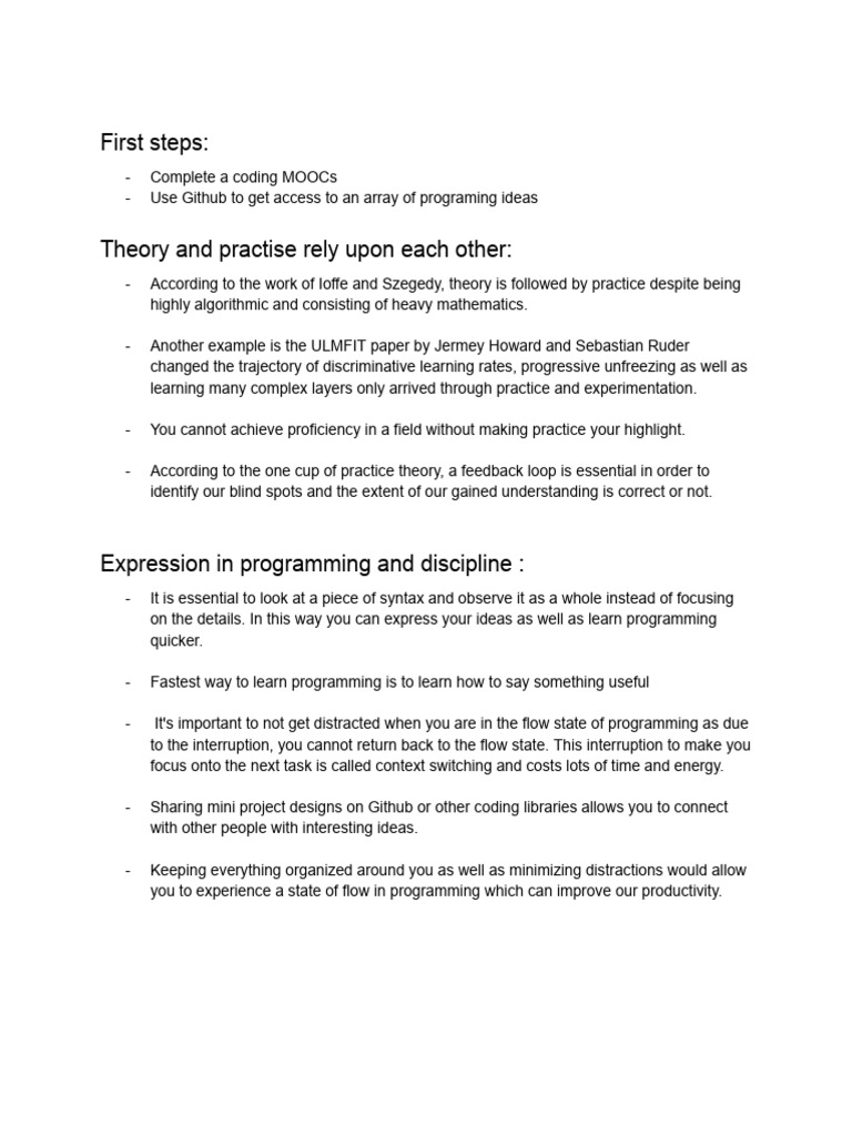 Deep Learning Radek Osmulski Summary | PDF
