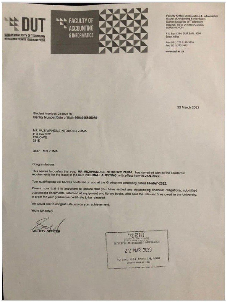 Completion Letter | PDF