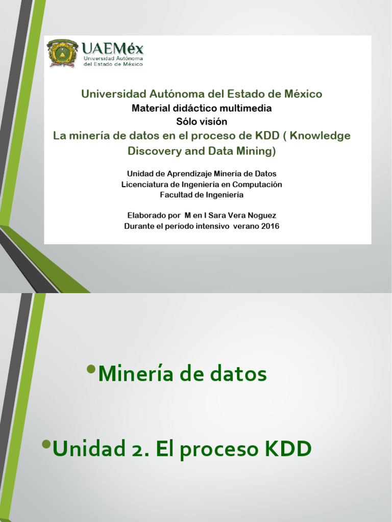 Proceso KDD | PDF | Gestión de datos | Datos