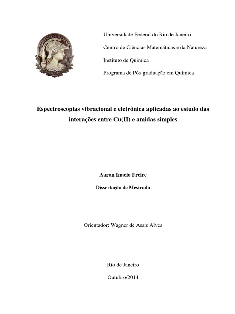 Dissertação-Aaron-Inácio-Freire - Espectroscopia Raman e IR | PDF ...