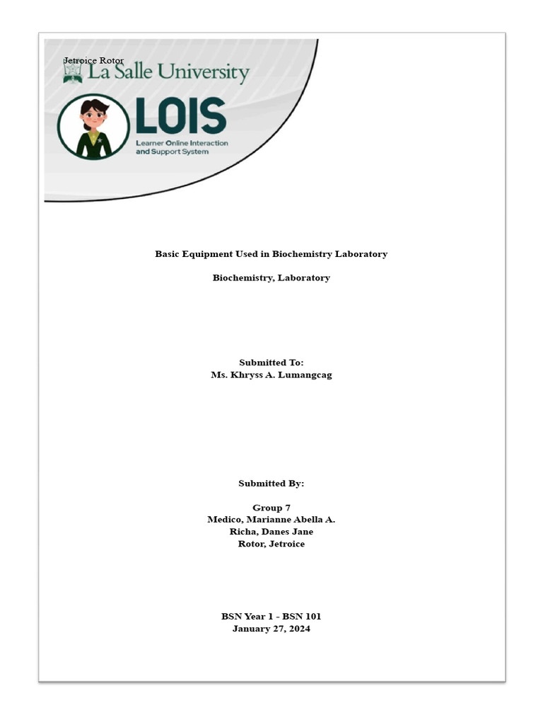 Biochemistry Lab Equipment Overview | PDF | Experiment | Polymerase ...
