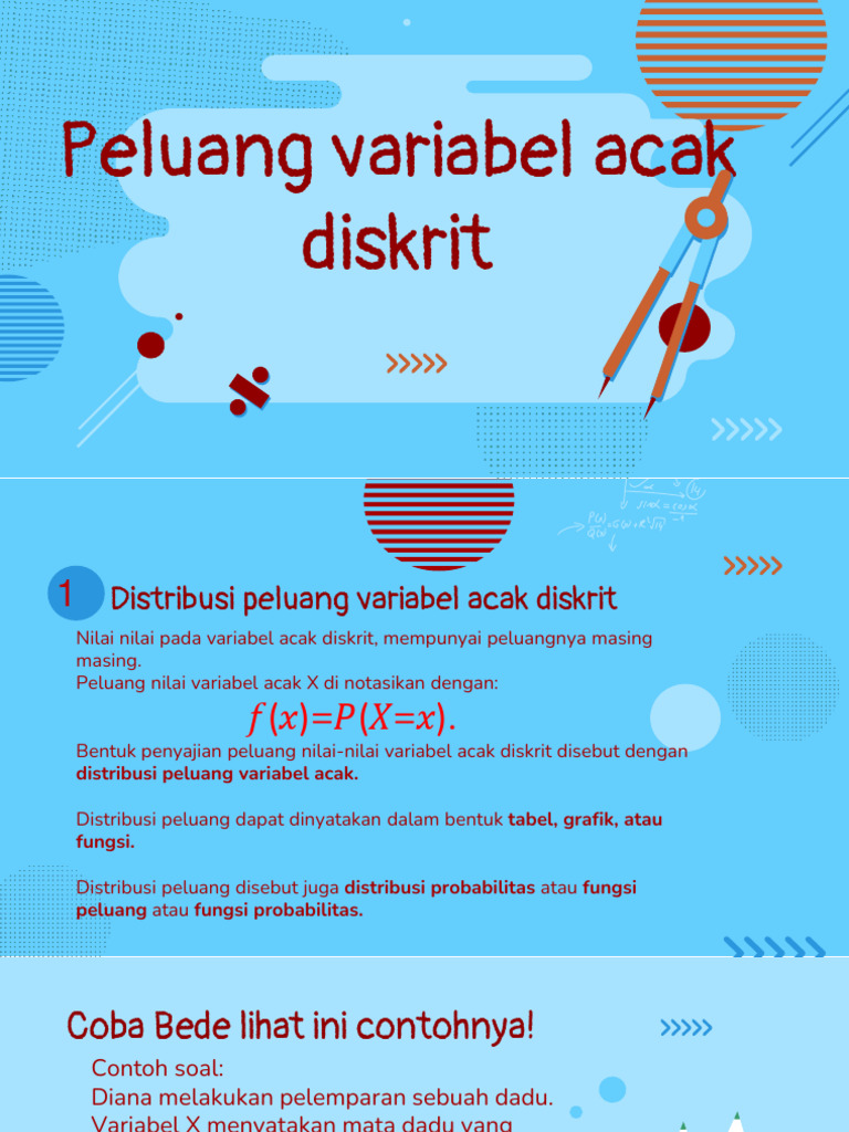Peluang Variabel Acak Diskrit | PDF