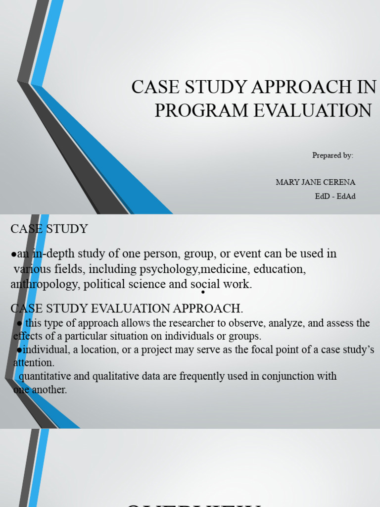 Case Study | PDF | Case Study | Evaluation