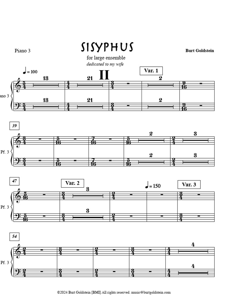 Sisyphus MVT 2 Ver2 WVar - Piano 3 | PDF