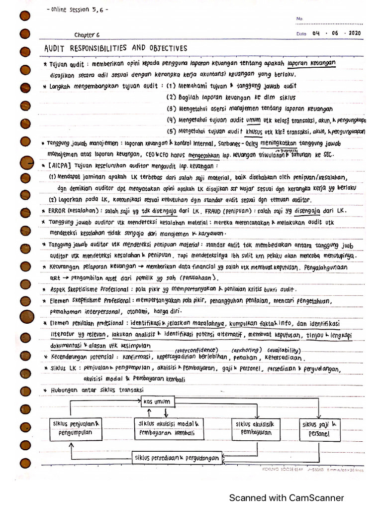 Auditing 1 Session 5 6 Summary Pdf 0801