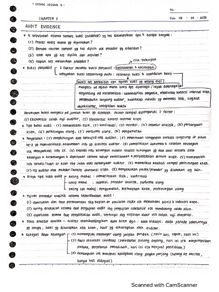 Auditing 1 Session 6 Summary | PDF