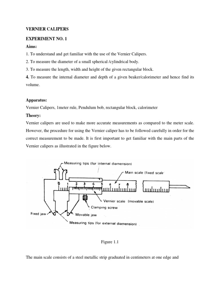 Vernier Calipers | PDF
