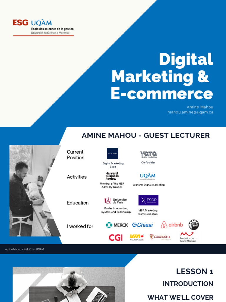 Lesson 1 Digital Marketing | PDF