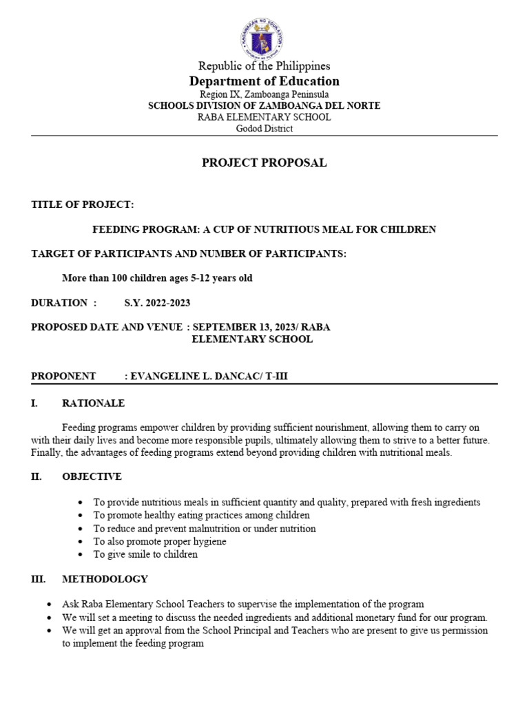 Project Proposal | PDF | Nutrition | Diet & Nutrition