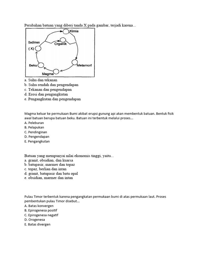 Soal Pat Geo X | PDF