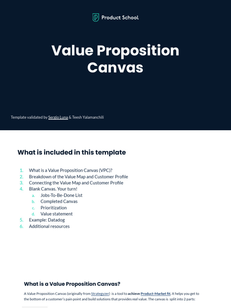 PM Template - Value Proposition Canvas | PDF | Cloud Computing | Computing