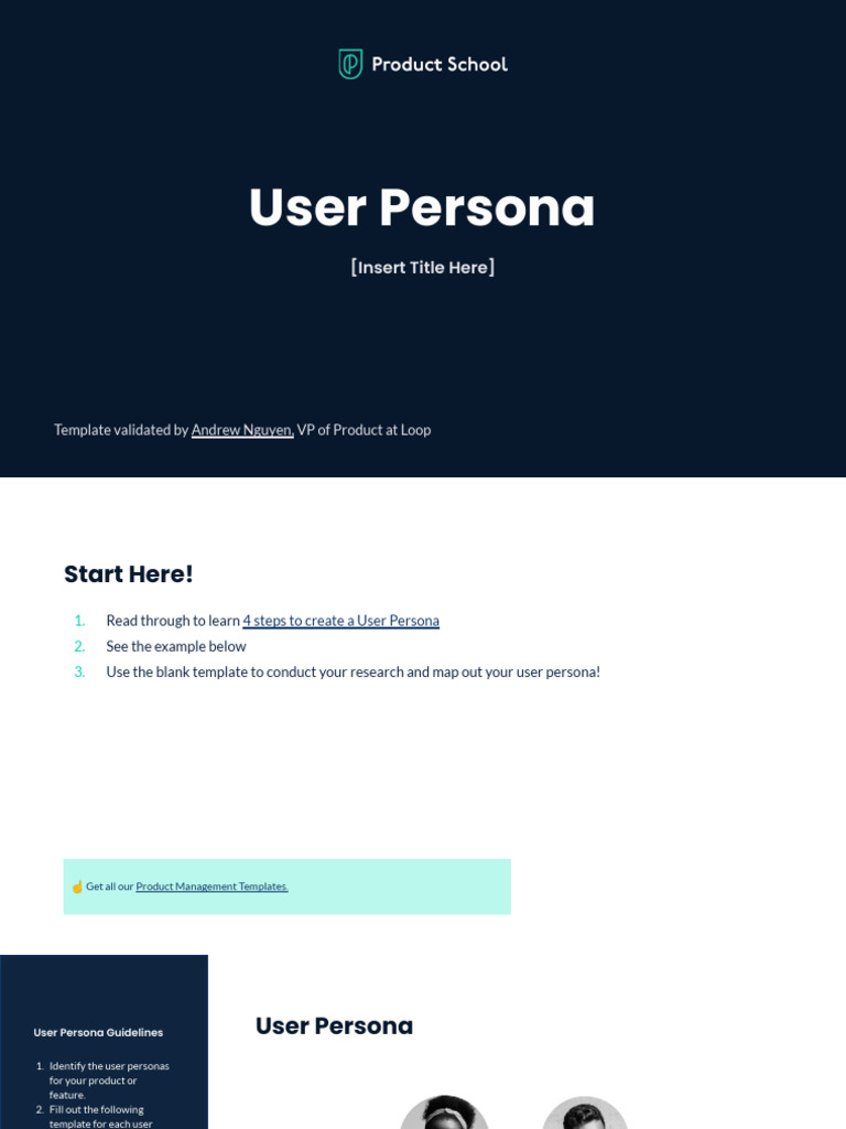 PM Template - User Persona | PDF