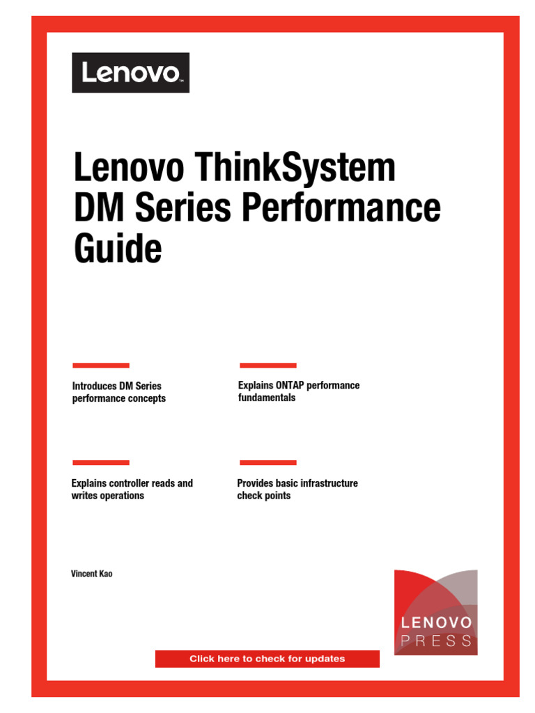 Lenovo ThinkSystem DM Series Performance Guide | PDF | Solid State Drive | Hard Disk Drive