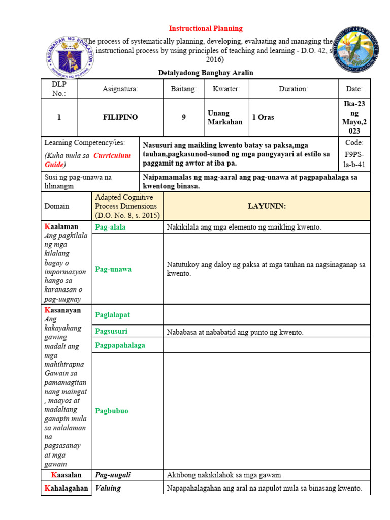 DLP Template Do.42 2 1 | PDF