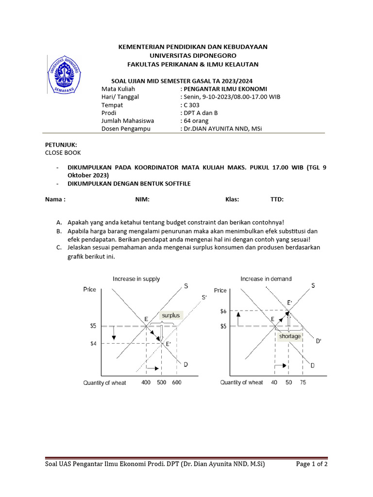 Soal Pie PSP 2023 | PDF