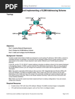11.10.2 Lab - Design and Implement A VLSM Addressing Scheme | PDF | Computer Network | Ip Address