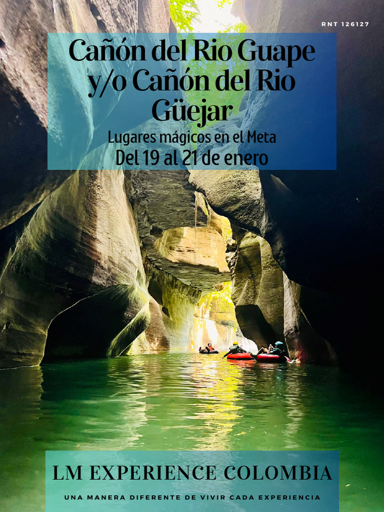 Aventura en Cañón del Río Guape y Güejar | PDF
