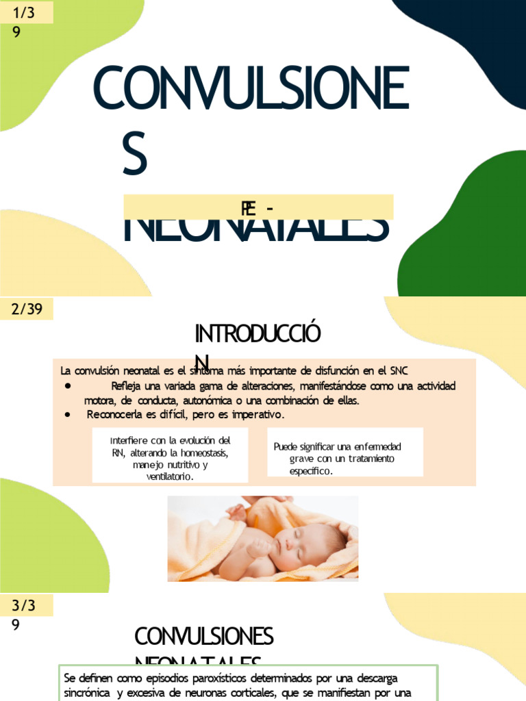 CONVULSIONES NEONATALES (1) | PDF | Neurona | Receptor Nmda