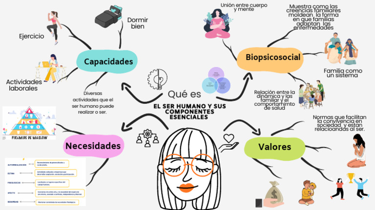 Mapa Mental - Ser Humano y Sus Componentes | PDF