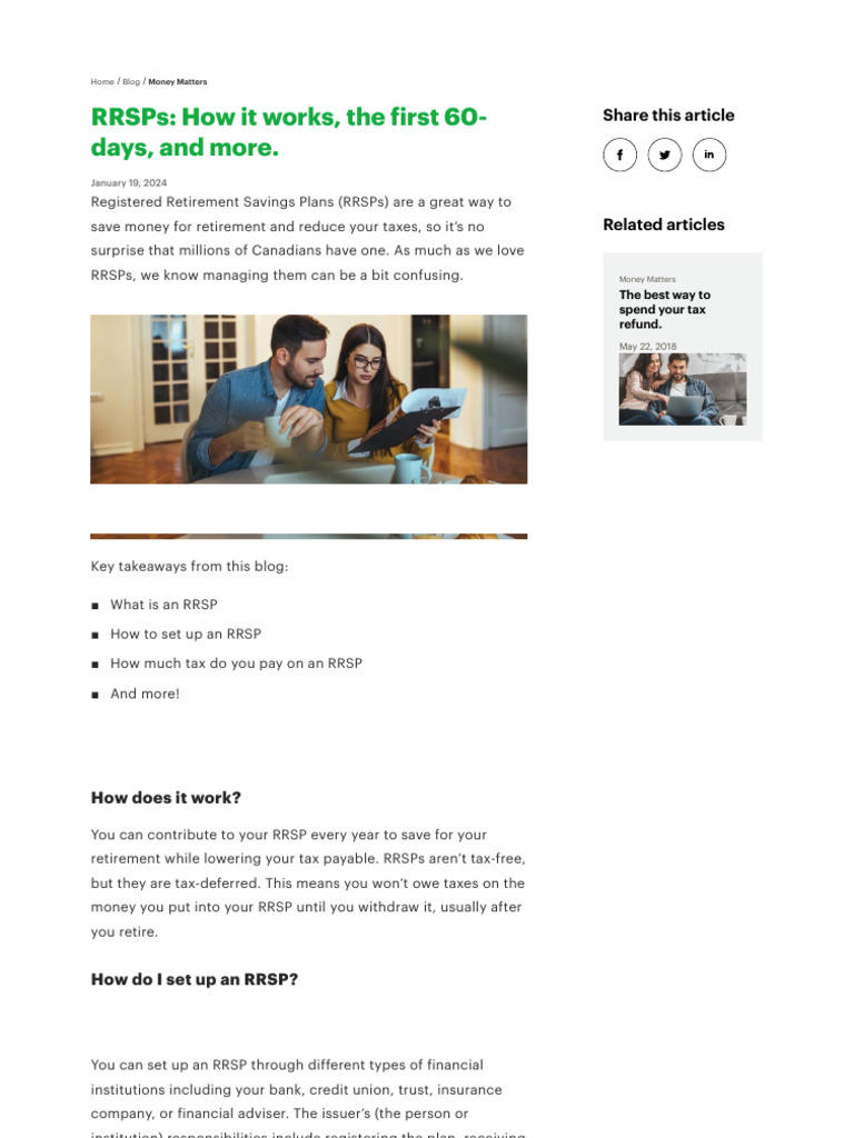 Your RRSP Contribution Limit | Download Free PDF | Public Finance | Taxes