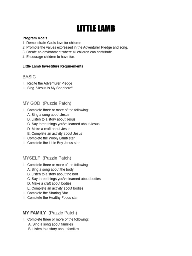 Adventurer Class Requirements | PDF