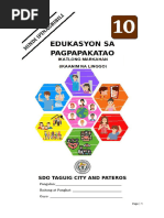 EsP 10 Modyul 10 Ang Pagmamahal Sa Bayan | PDF