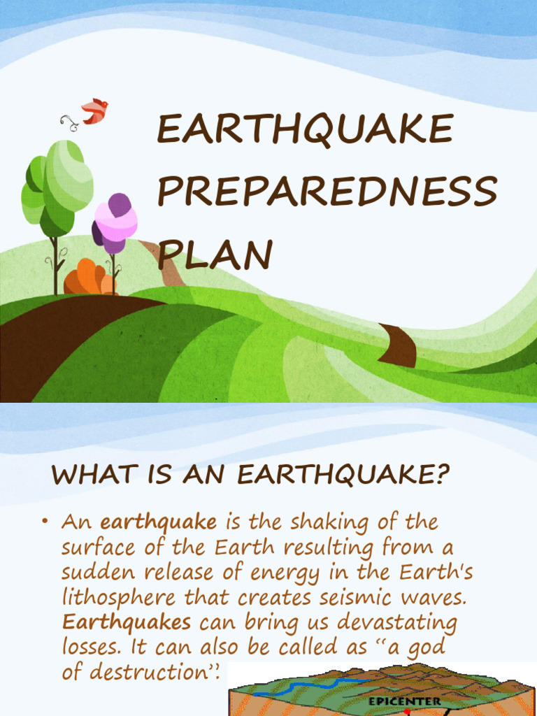 Earthquake Preparedness Plan | PDF | Earthquakes | Earth Sciences