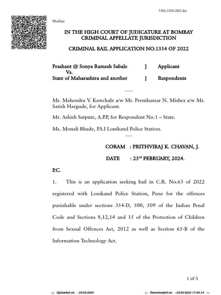 Judgement | PDF | Bail | Government