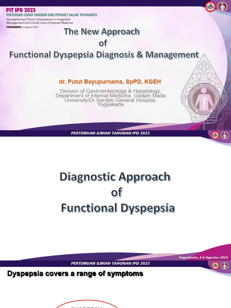 WS 5 Dr. Putut SPPD KGEH - Functional Dyspepsia | Download Free PDF | Indigestion ...