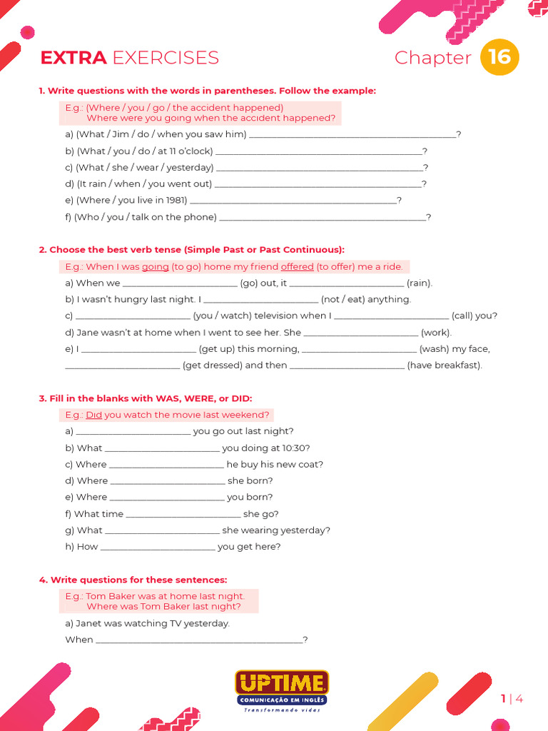 New-Extra Exercises - Chapter 16 | PDF