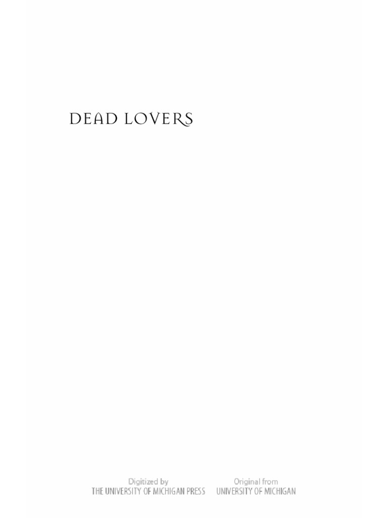 Dead Lovers - Erotic Bonds and The Study of Premodern Europe | PDF | Augustine Of Hippo | Experience