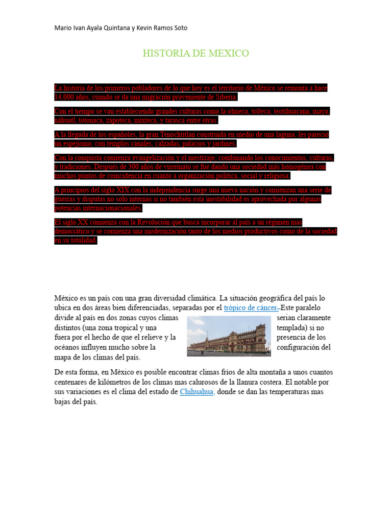 Historia de Mexico | PDF