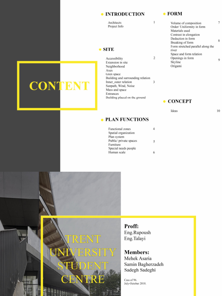 Trent University Student Center | PDF