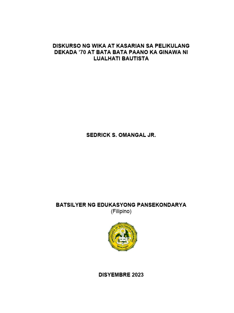 Omangal Manuscript 2 | PDF