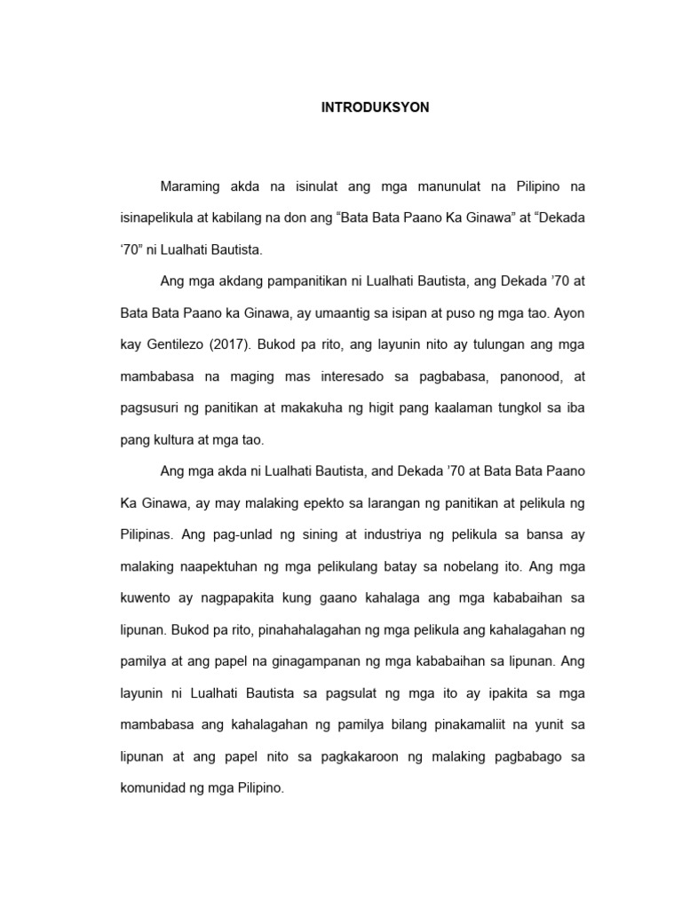 Sed Final Outline | PDF