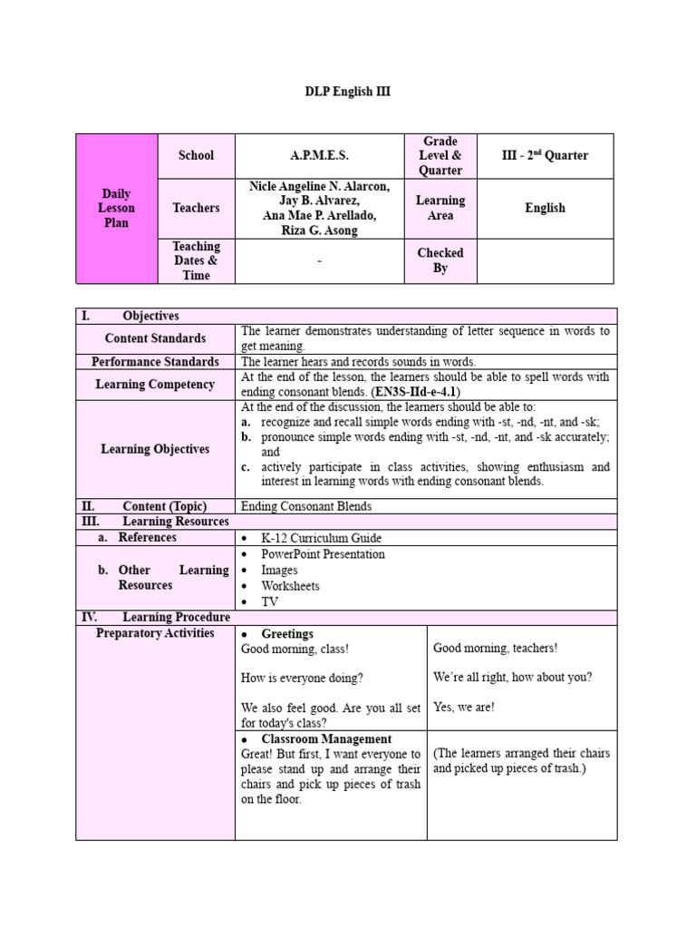 English LP | PDF | Learning | Cognitive Science