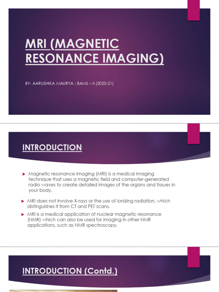 Mri. Final | PDF | Magnetic Resonance Imaging | Medical Imaging