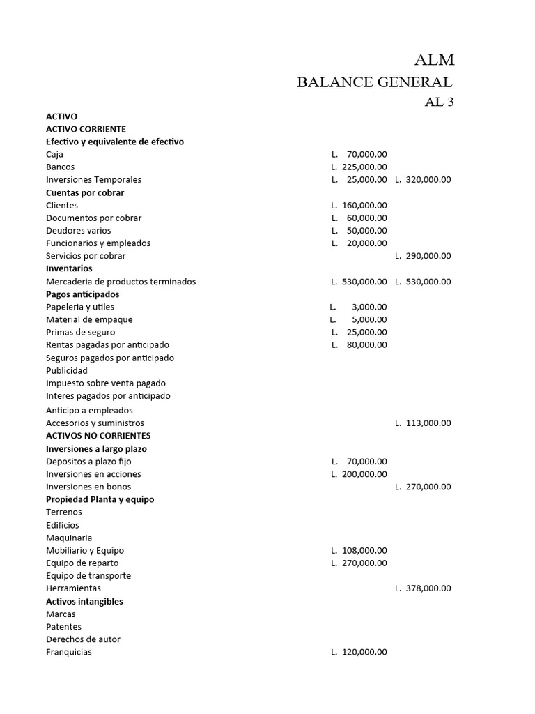 Copia de FORMATO-EJERCICIOS-BALANCE-GENERAL | PDF | Contabilidad | Bancos Copia de FORMATO-EJERCICIOS-BALANCE-GENERAL | PDF | Contabilidad | Bancos