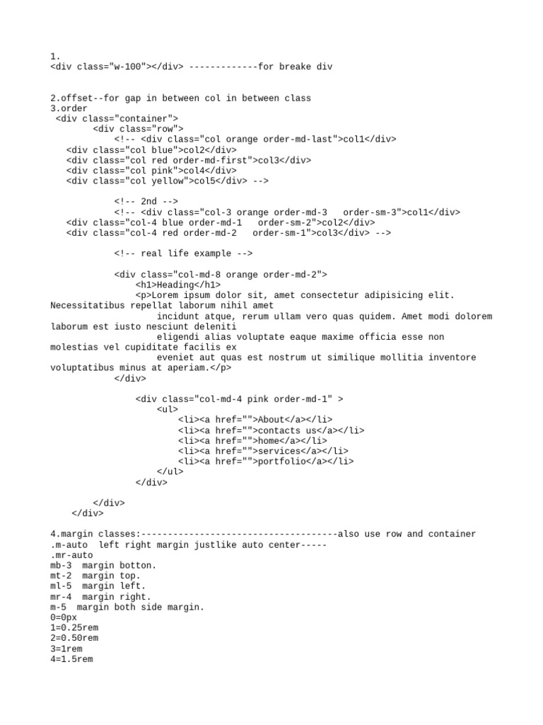 Bootstrap Important Pdf 