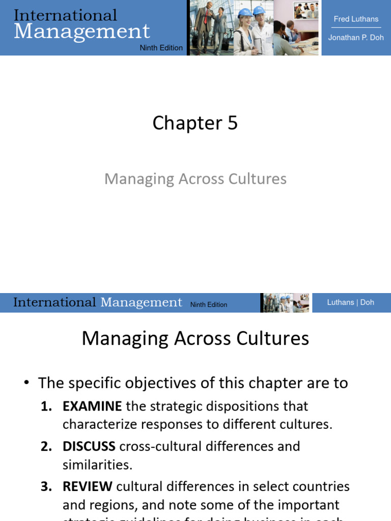 Chapter 05 - Managing Across Cultures | PDF | Advertising | Brand