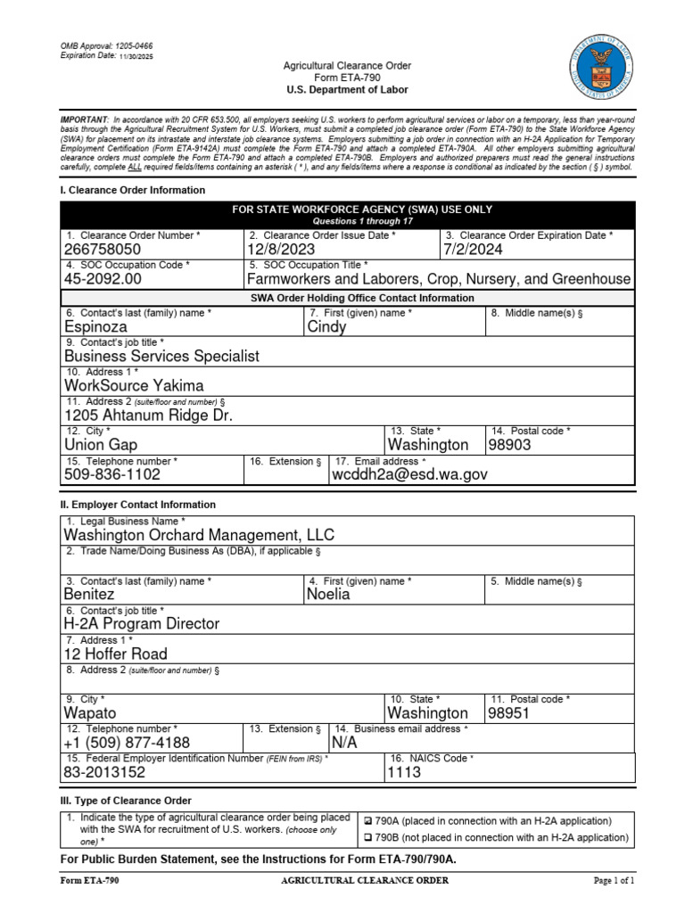 Contrato Inglés - 2024-01 Accepted ETA790 24-045 Washington Orchard ...