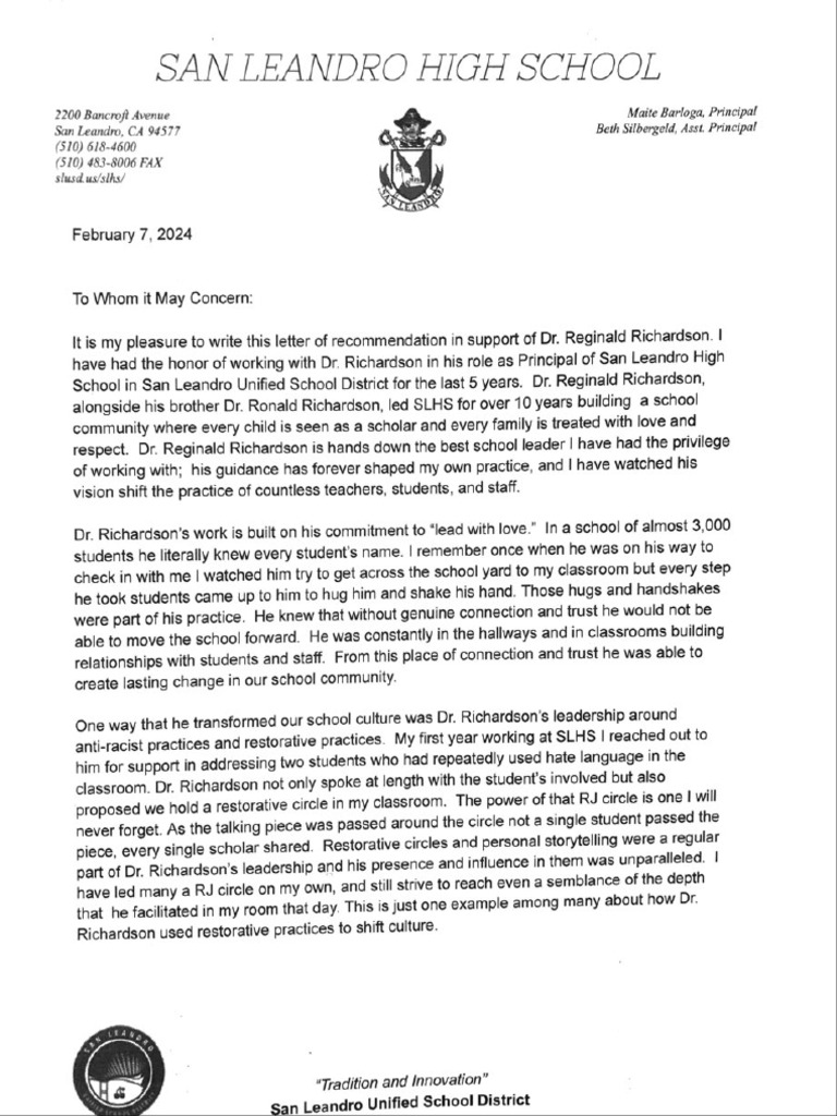 Dr. Re Recommendation 2024 | PDF