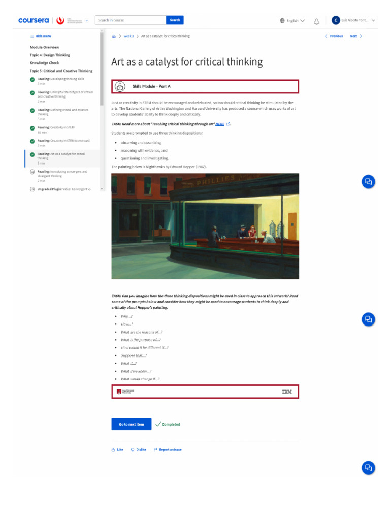 Art As A Catalyst For Critical Thinking 2024 02-10-22!22!29 | PDF