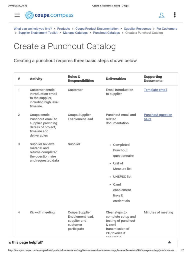 Create A Punchout Catalog - Coupa | PDF | Information Technology ...