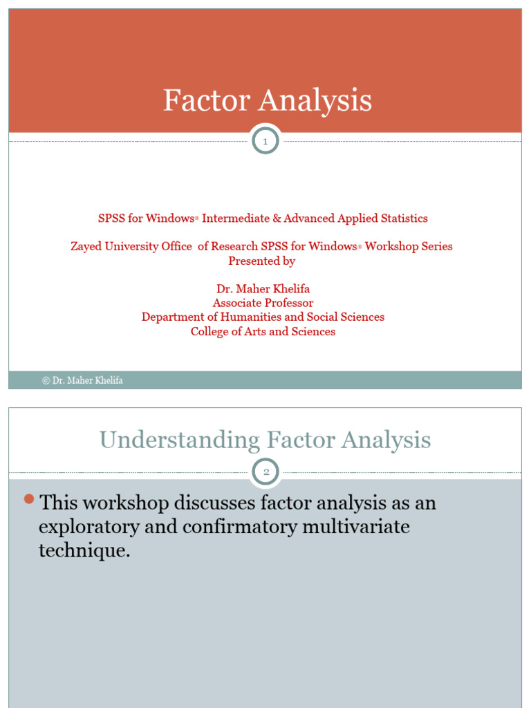 Factor Analysis | Download Free PDF | Factor Analysis | Principal Component Analysis