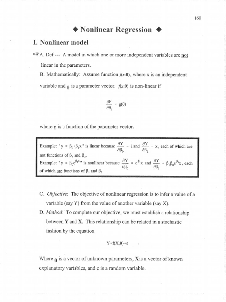 Nonlinear Regression | PDF