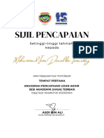 Sijil Penghargaan (Ajk) | PDF