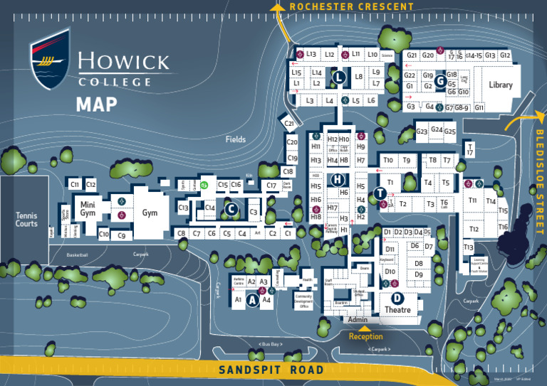 Howick College - Campus Map March 2022 | Download Free PDF | Chess ...